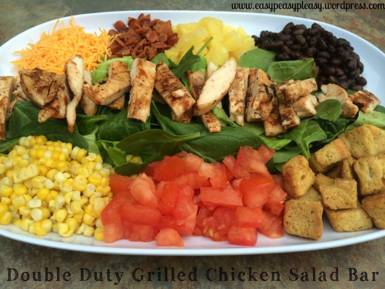 Double Duty Grilled Chicken - Easy Peasy Pleasy