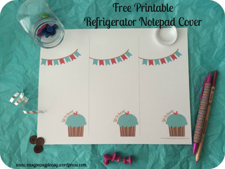 DIY Refrigerator Notepad With Free Printable Cover And Refills - Easy ...