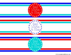 Free Patriotic Printable Labels - Easy Peasy Pleasy