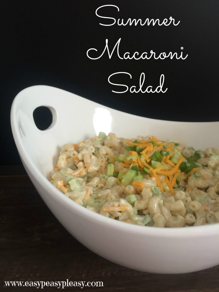 The Perfect Summer Macaroni Salad For Your Next Cookout! - Easy Peasy ...