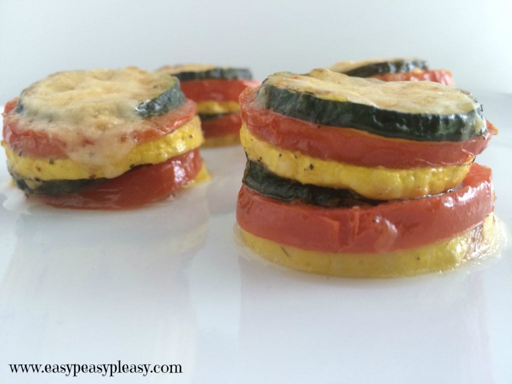 Delectable Summer Vegetable Stacks - Easy Peasy Pleasy