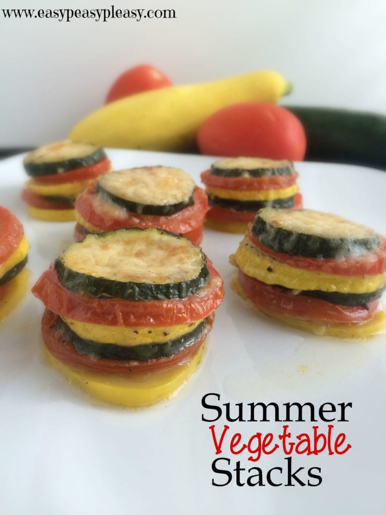 Delectable Summer Vegetable Stacks - Easy Peasy Pleasy