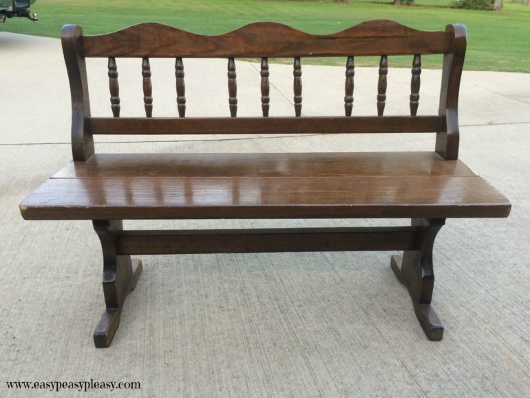 Coastal Inspired Bench Makeover When Your Home Is Totally Landlocked ...