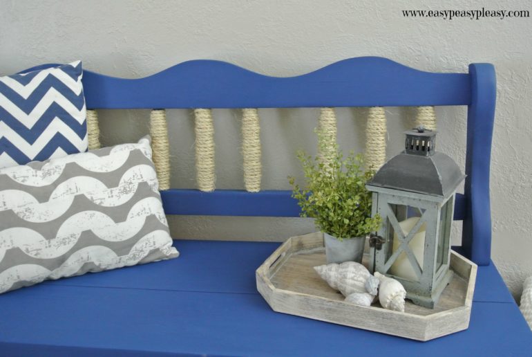 Coastal Inspired Bench Makeover When Your Home Is Totally Landlocked ...