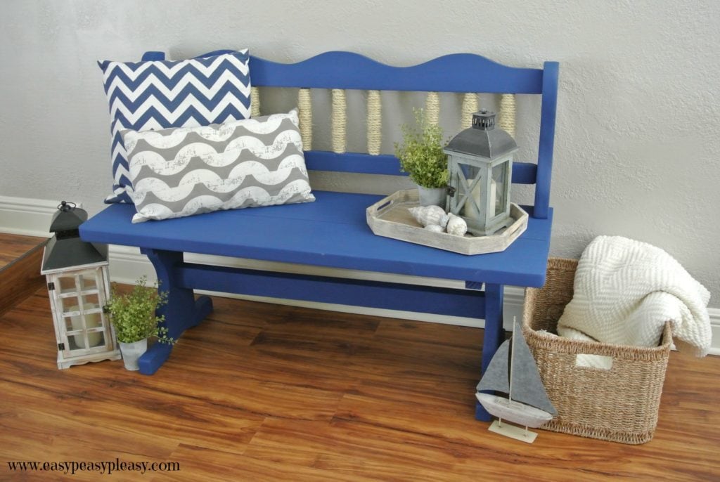 Coastal Inspired Bench Makeover When Your Home Is Totally Landlocked ...