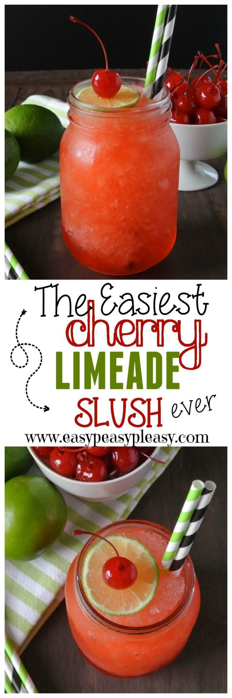 Low Calorie Cherry Limeade Slush...It's So Easy, It's Humorous! - Easy ...