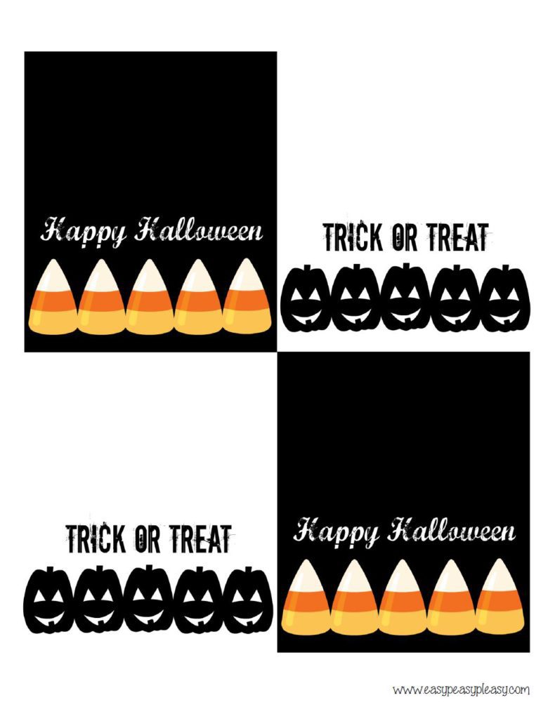 Free Printable Halloween Treat Bag Toppers - Easy Peasy Pleasy