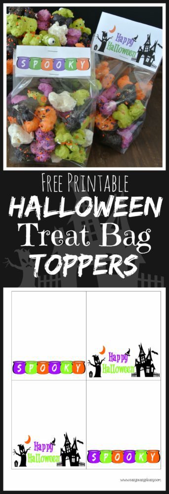 Spooktacular Treat Bag Toppers - Easy Peasy Pleasy