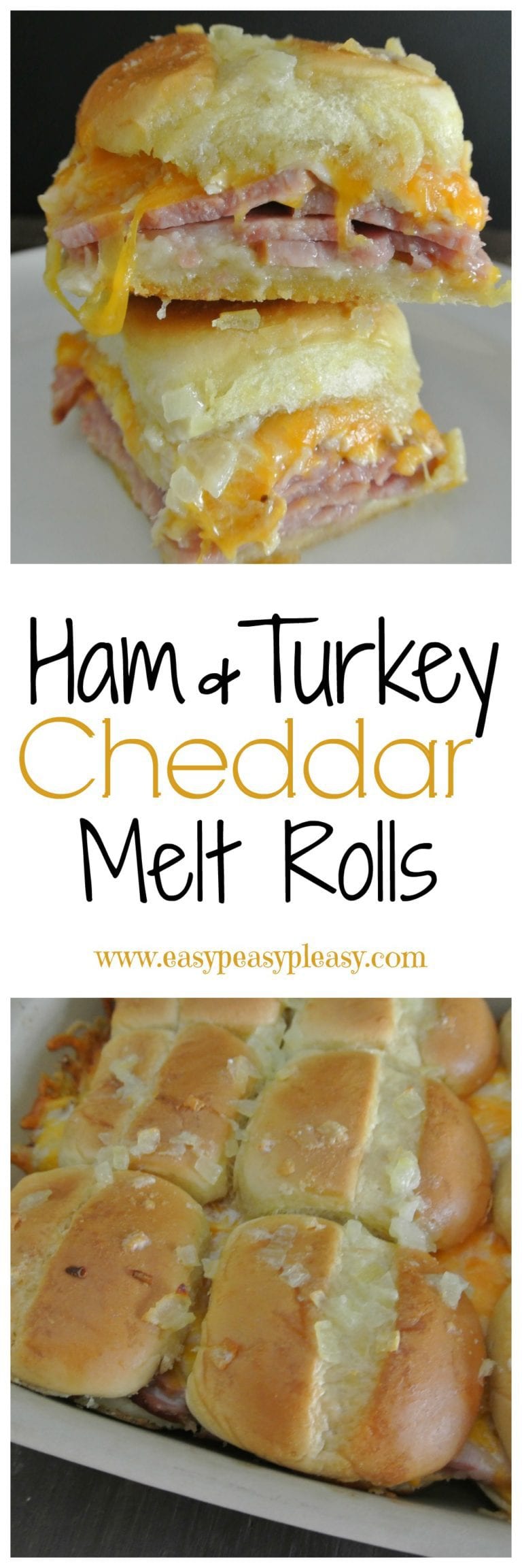 Use Up Holiday Leftovers With These Ham And Turkey Cheddar Melt Rolls ...