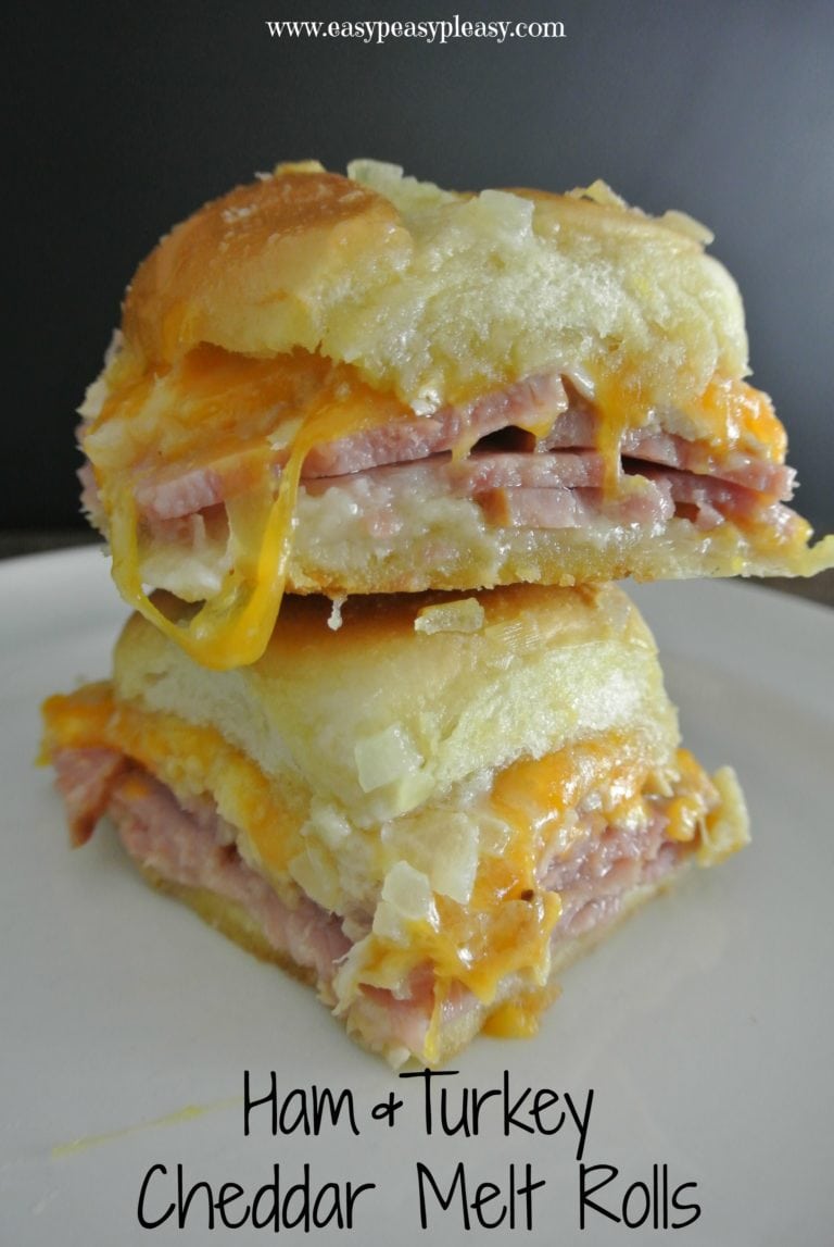Use Up Holiday Leftovers With These Ham And Turkey Cheddar Melt Rolls ...