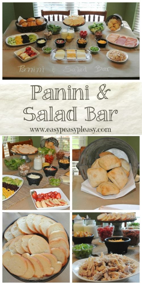Panini Salad Bar...Party Food Made Easy! - Easy Peasy Pleasy