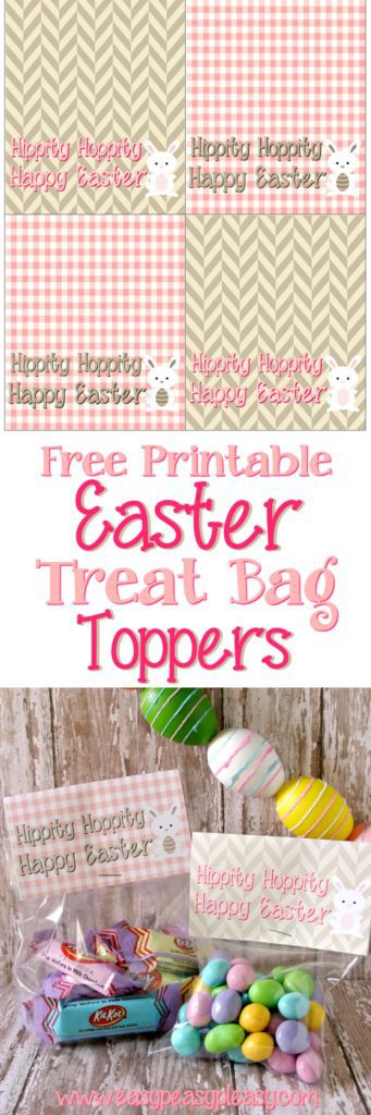 Free Printable Easter Treat Bag Toppers - Easy Peasy Pleasy