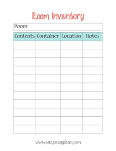 How To Organize A Room With Free Printable - Easy Peasy Pleasy