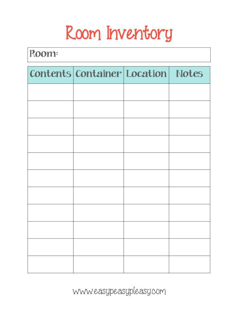 How To Organize A Room With Free Printable - Easy Peasy Pleasy