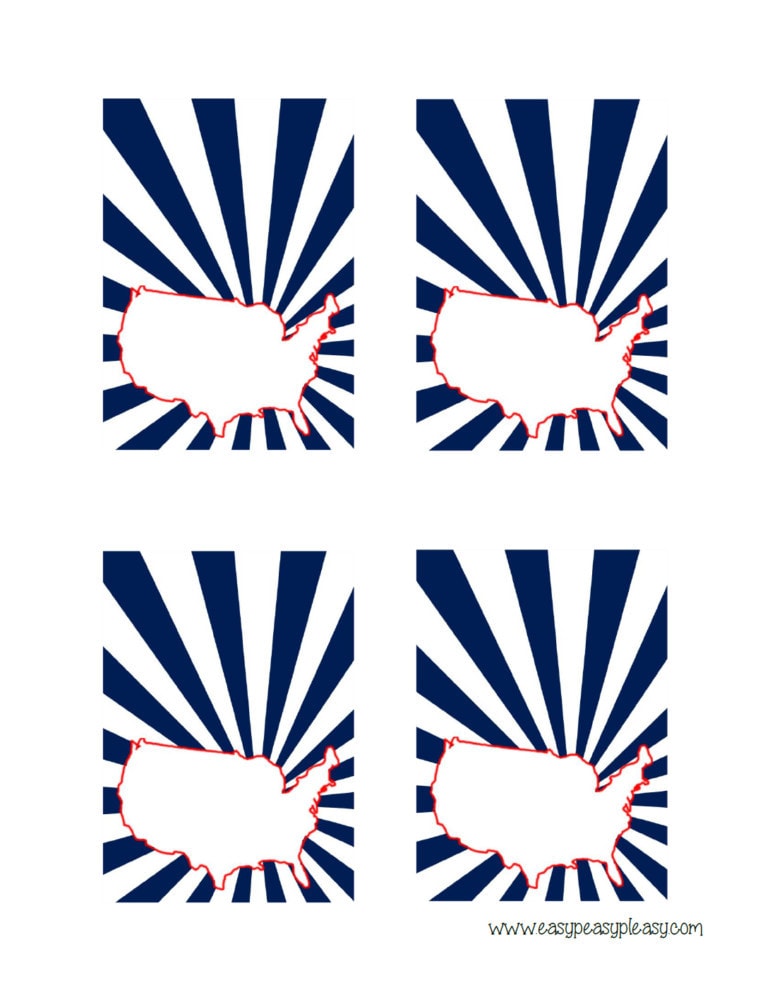 Free Printable Patriotic Party Pack - Easy Peasy Pleasy