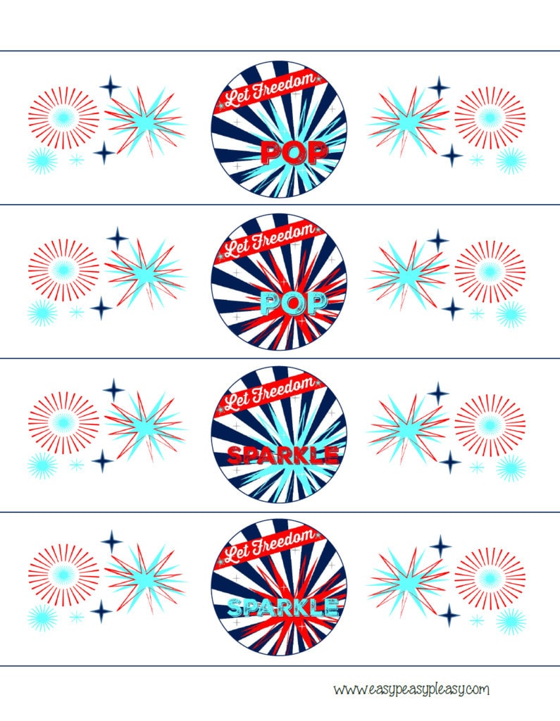 Free Printable Patriotic Party Pack - Easy Peasy Pleasy