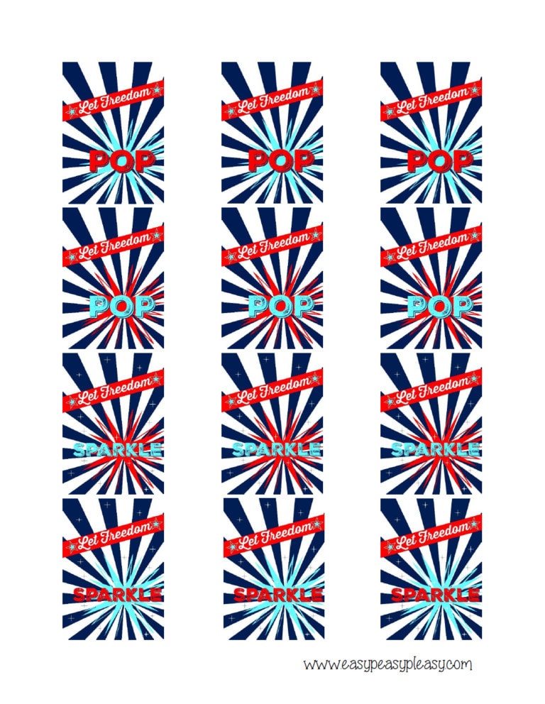 Free Printable Patriotic Party Pack - Easy Peasy Pleasy