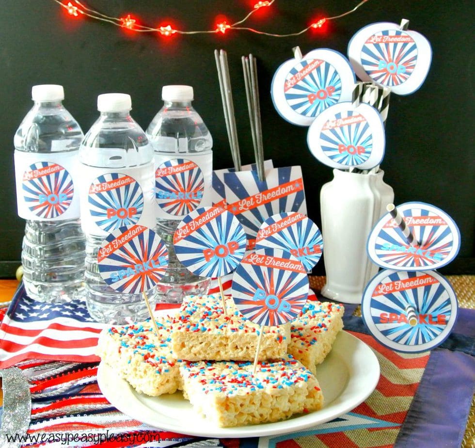 Free Printable Patriotic Party Pack - Easy Peasy Pleasy
