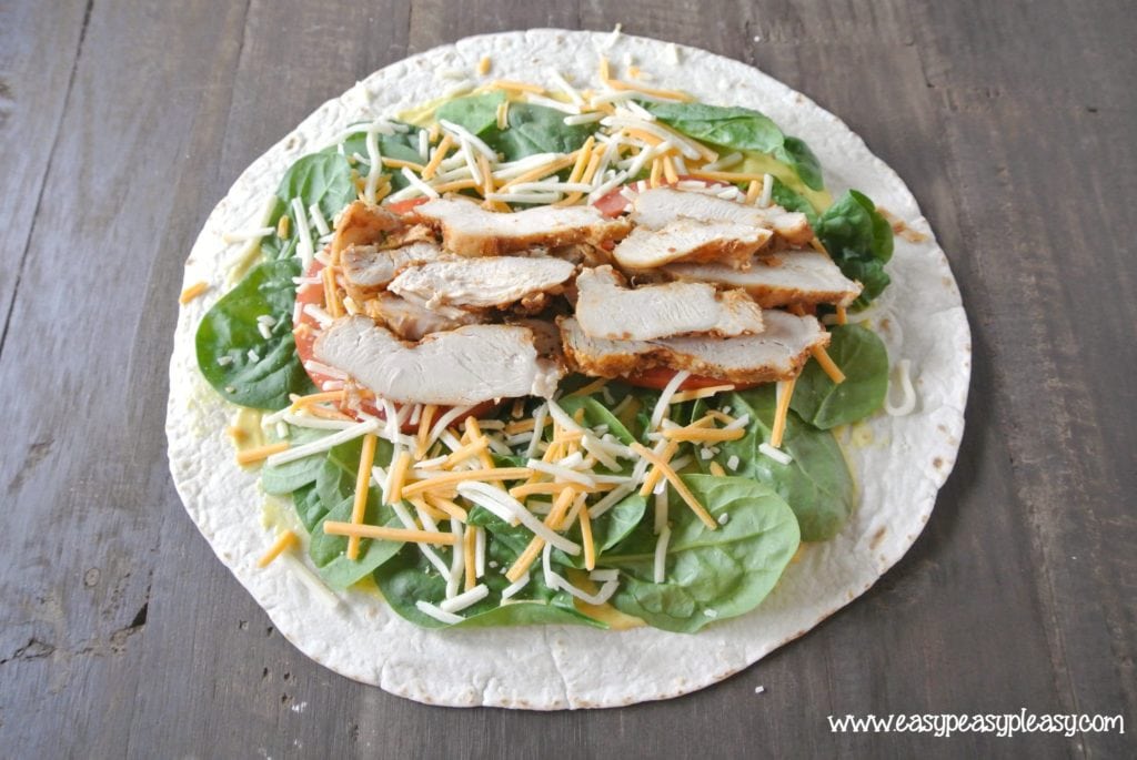 How To Roll A Picture Perfect Grilled Chicken Wrap - Easy Peasy Pleasy