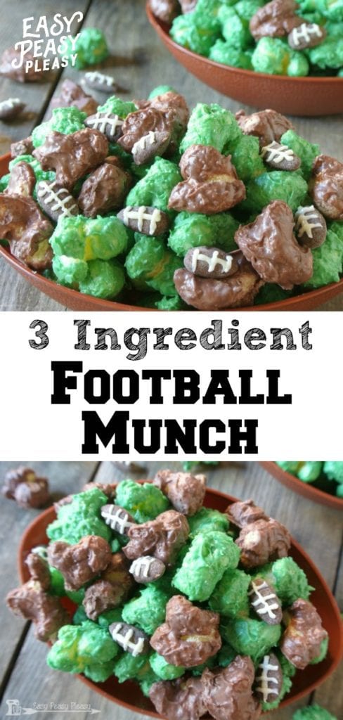 Easy 3 Ingredient Football Munch - Easy Peasy Pleasy