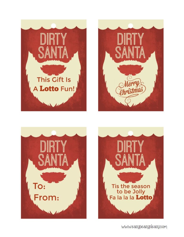 Dirty Santa + Lottery Tickets = The Perfect Gift - Easy Peasy Pleasy