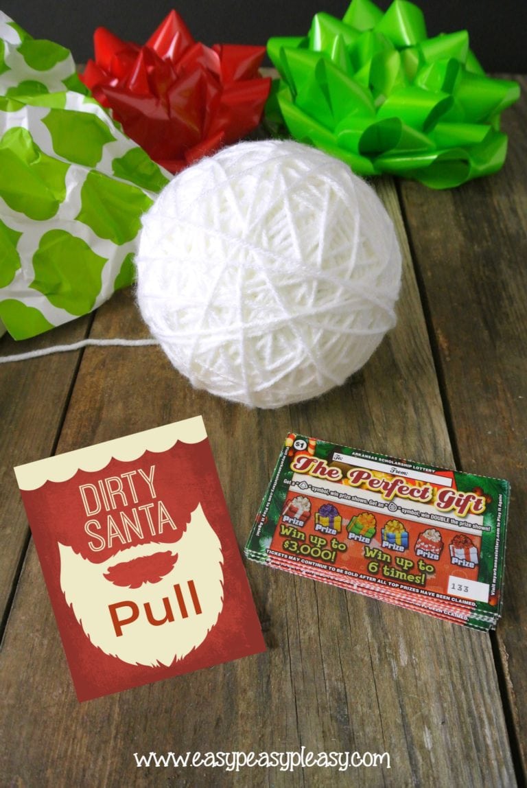 Dirty Santa + Lottery Tickets = The Perfect Gift - Easy Peasy Pleasy