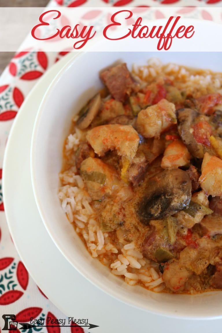 Easy And Hearty Etouffee + Giveaway - Easy Peasy Pleasy