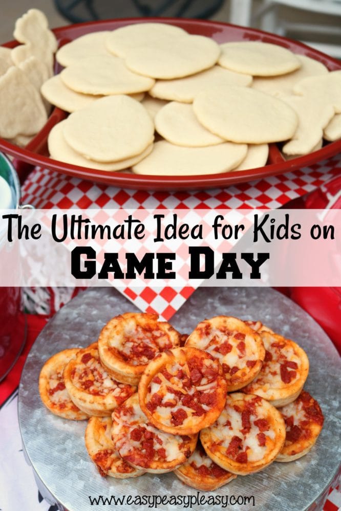 Pizza + Cookie Decorating = Game Day Fun For Kids - Easy Peasy Pleasy