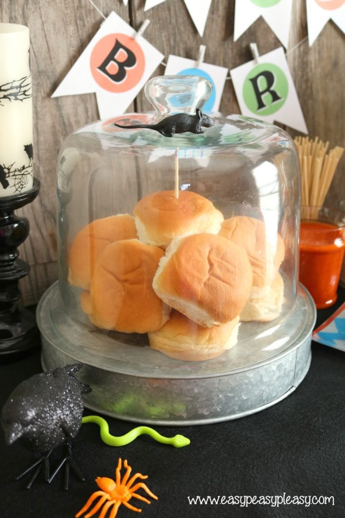 Spooky Slider Bar: Chicken Slider Recipes - Easy Peasy Pleasy