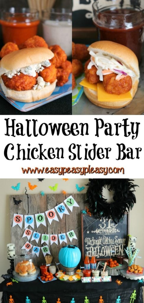 Spooky Slider Bar: Chicken Slider Recipes - Easy Peasy Pleasy