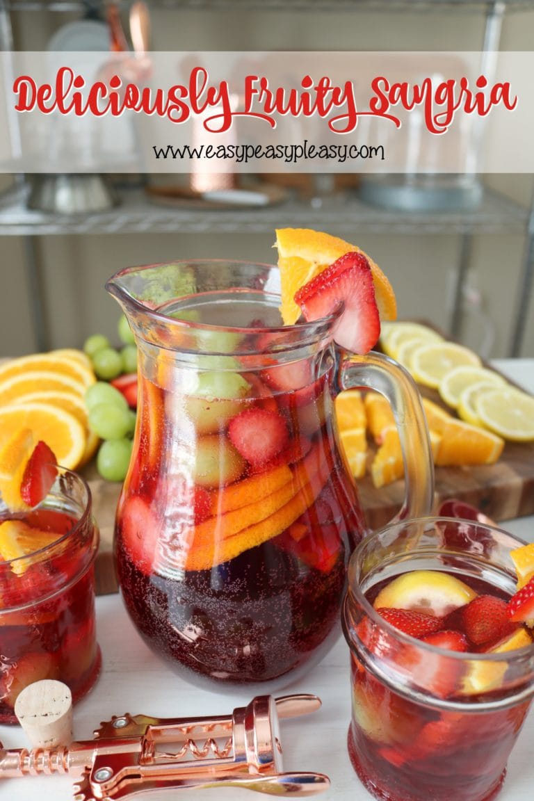 Deliciously Fruity Sangria Recipe - Easy Peasy Pleasy