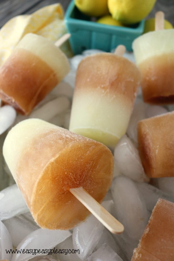 Kid Approved Homemade Arnold Palmer Popsicles - Easy Peasy Pleasy