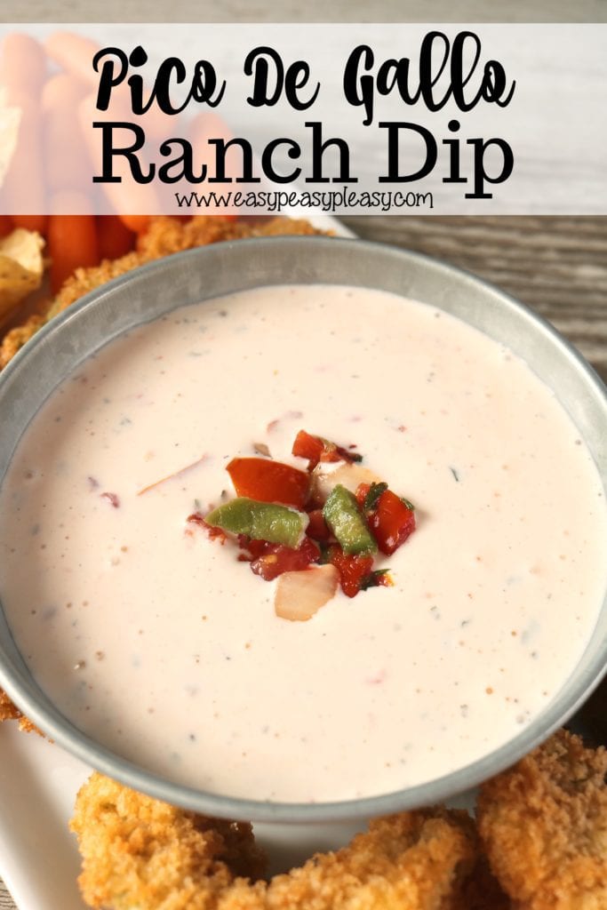 More Please Spicy Pico De Gallo Ranch Dip - Easy Peasy Pleasy