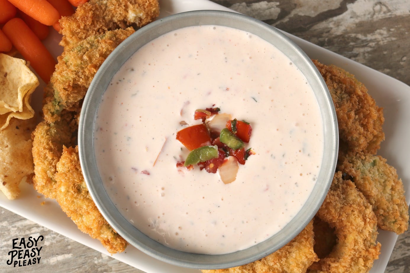 More Please Spicy Pico De Gallo Ranch Dip - Easy Peasy Pleasy