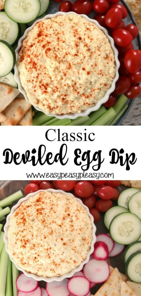 Classic Deviled Egg Dip For Any Occasion - Easy Peasy Pleasy